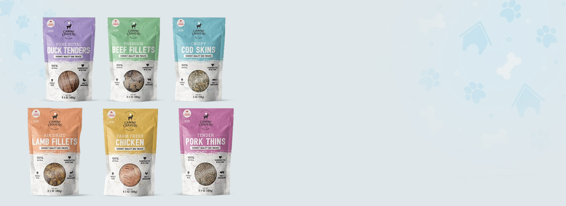 Canine Cravers All Natural Gourmet Doggy Treats